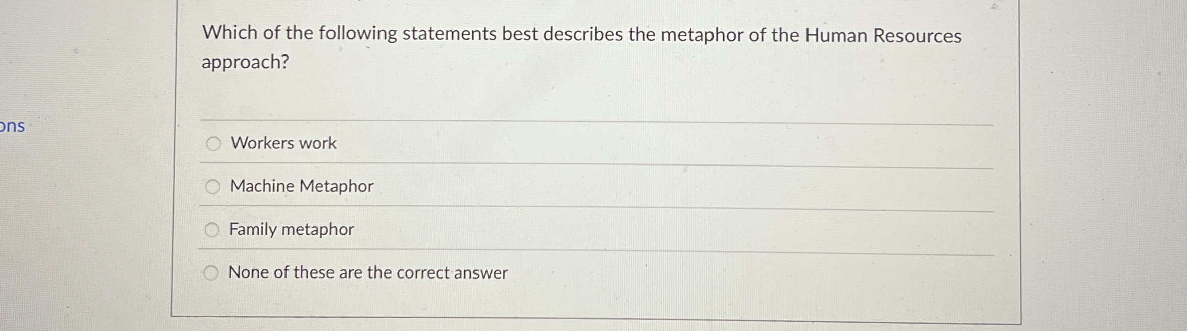 Solved Which of the following statements best describes the | Chegg.com