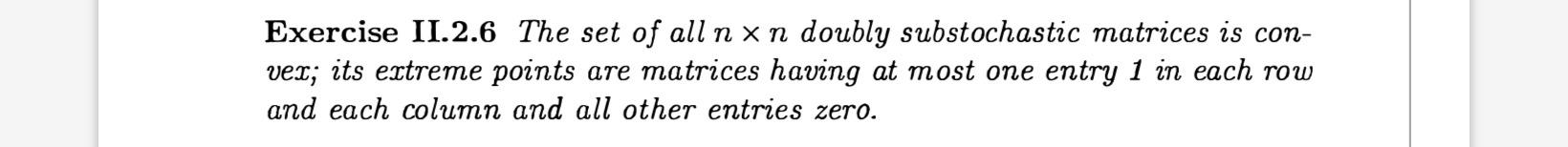 Solved Exercise II.2.6 ﻿The set of all n×n ﻿doubly | Chegg.com