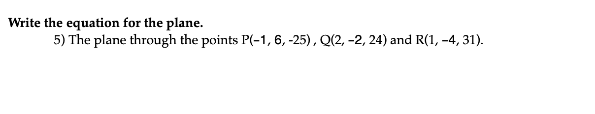 Solved Please solve the following calculus 3 ﻿problem Write | Chegg.com