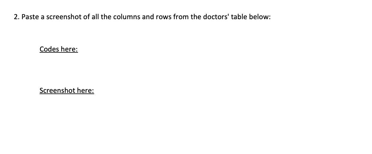 Solved Paste a screenshot of all the columns and rows from | Chegg.com