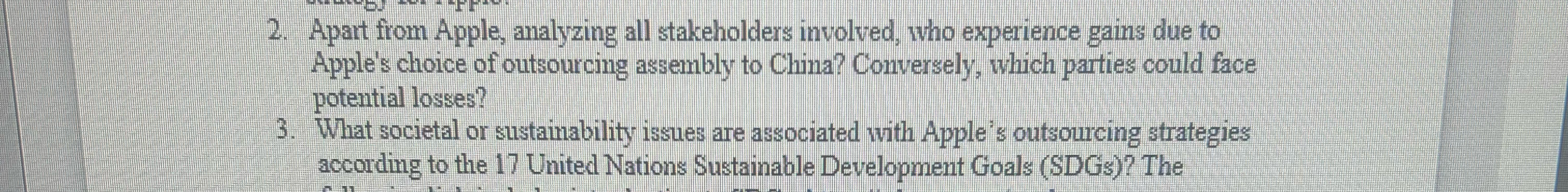 Solved Apart from Apple, analyzing all stakeholders | Chegg.com