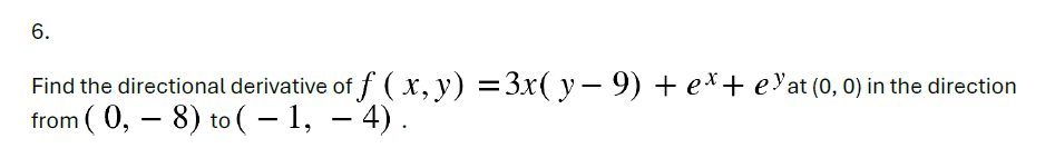 Solved Find the directional derivative | Chegg.com