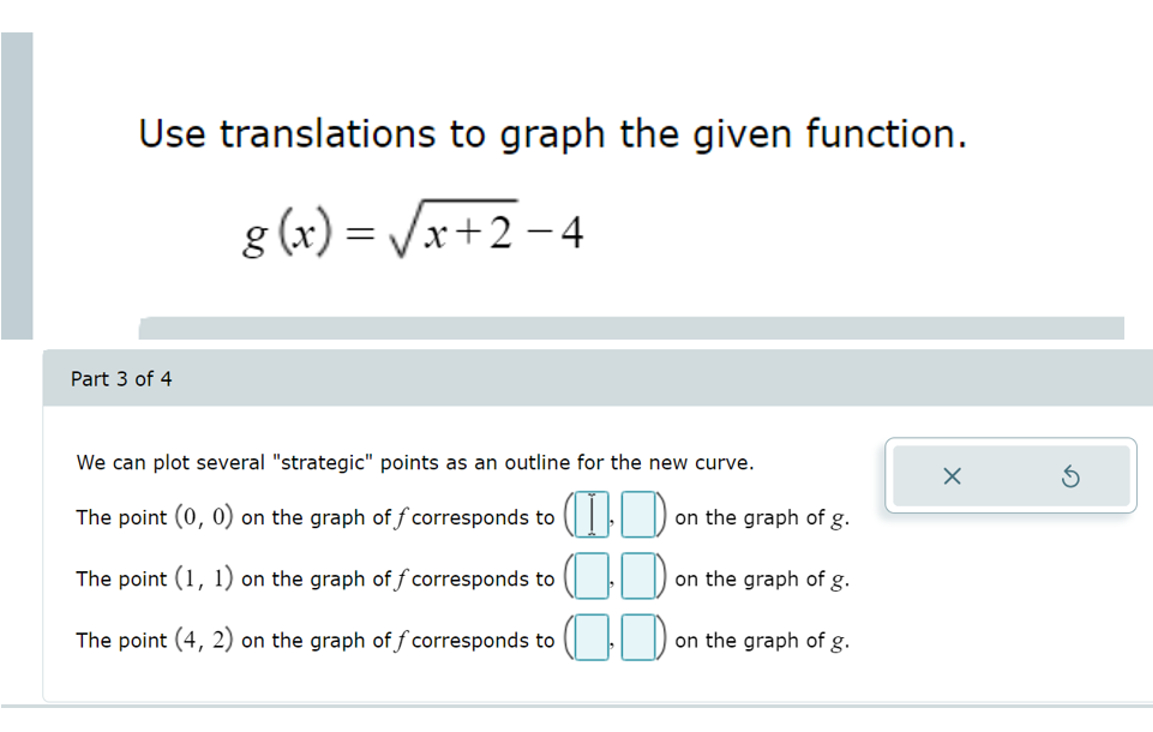 Solved Use translations to graph the given | Chegg.com