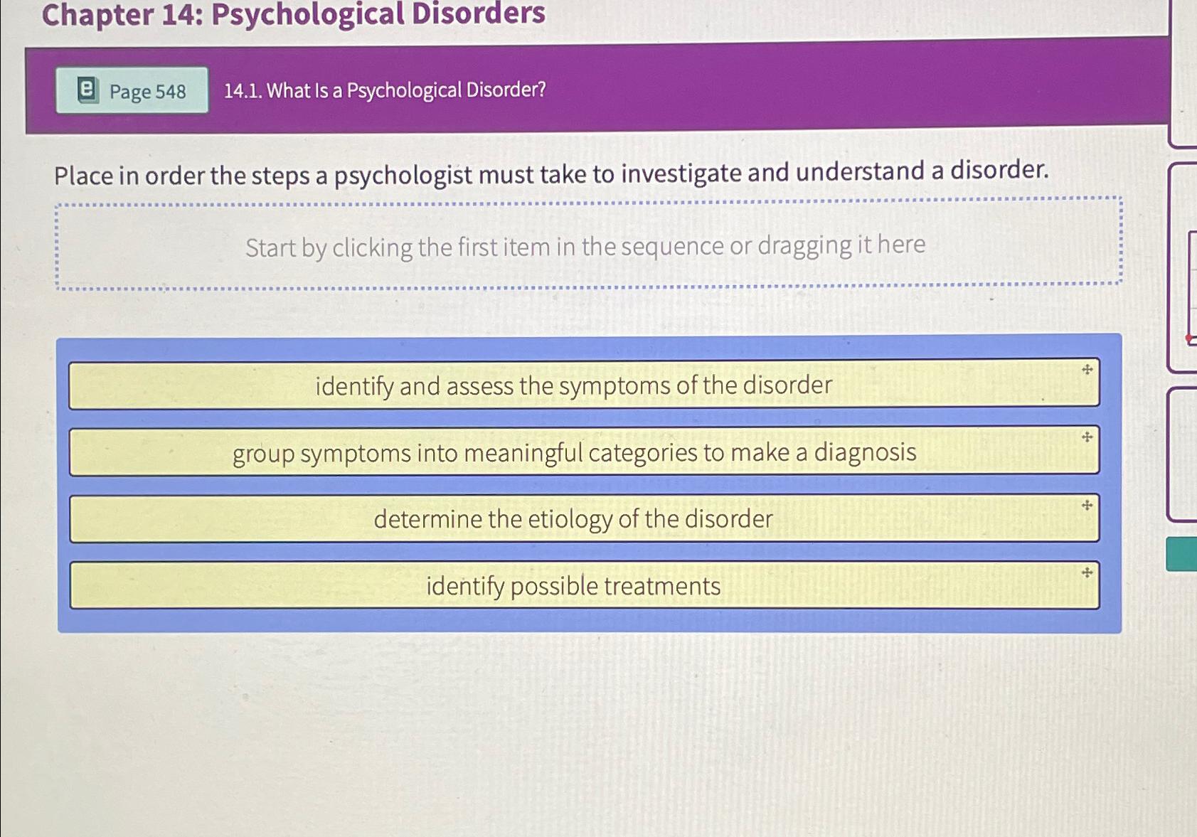 Solved Chapter 14: Psychological Disorders14.1. ﻿What Is a | Chegg.com