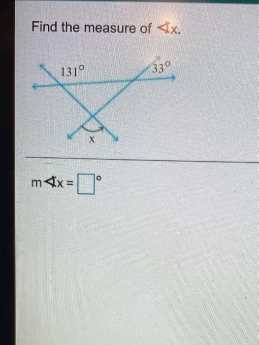 Solved Find the measure of | Chegg.com