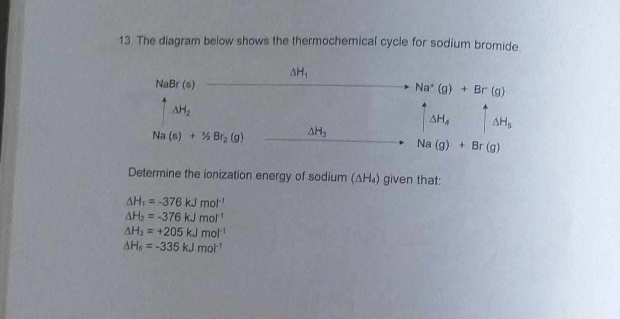 Solved The answer is : -622 KJ mol^-1 Hello! I'm currently | Chegg.com