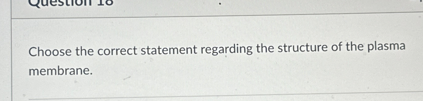 Solved Choose the correct statement regarding the structure | Chegg.com