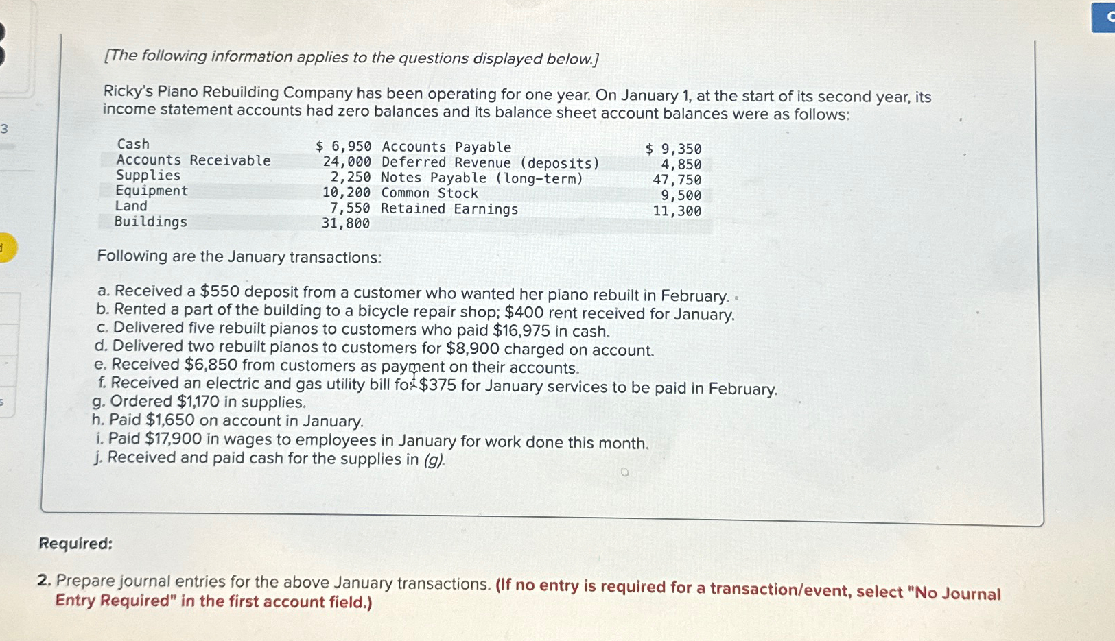 Solved [The following information applies to the questions | Chegg.com