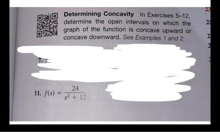 Solved 23 2 Determining Concavity In Exercises 5-12, | Chegg.com