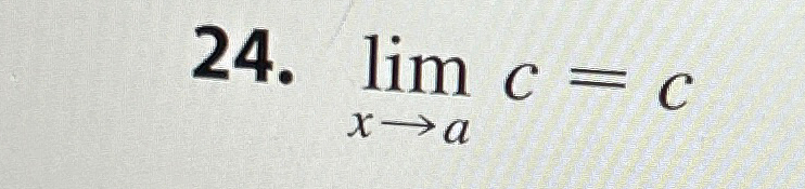 Solved limx→ac=c | Chegg.com