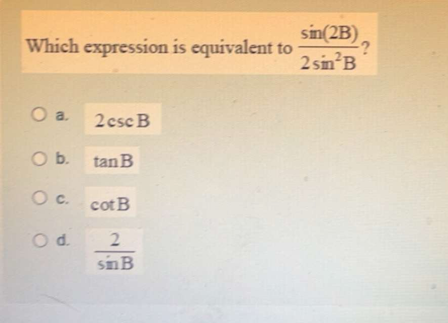 Solved Which expression is equivalent to | Chegg.com