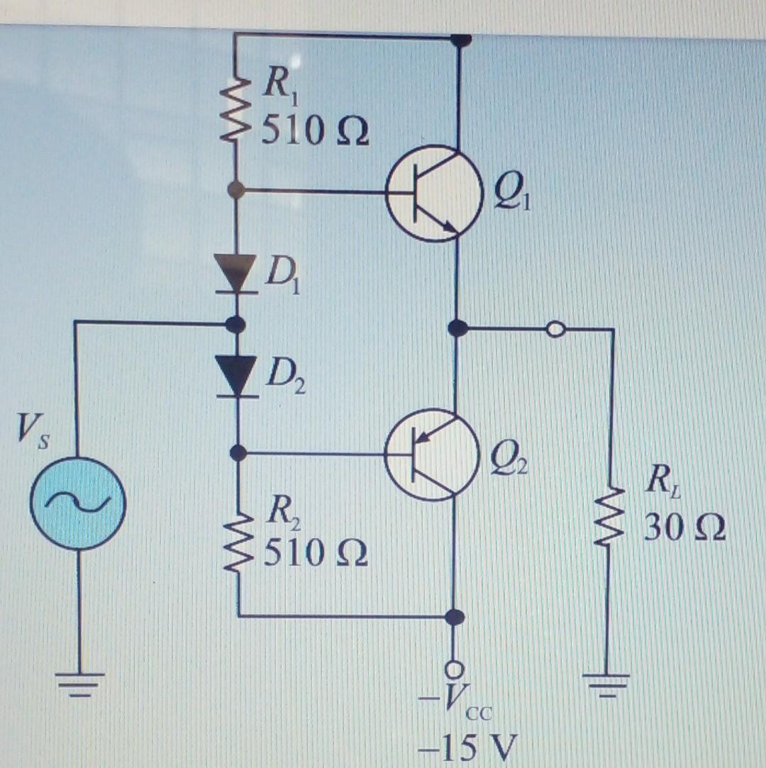 Solved Assuming the transistors and diodes in the circuit | Chegg.com