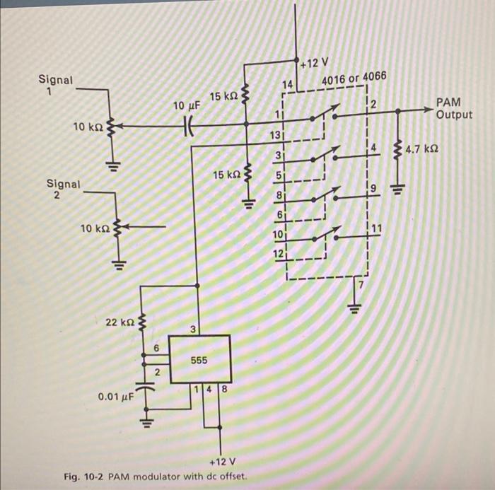 1. Construct the circuit shown in Fig. 10-1. The | Chegg.com