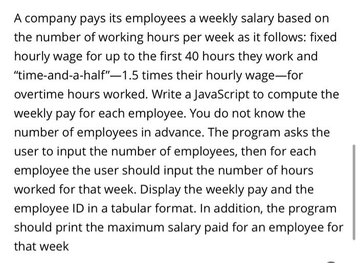 Solved Create A Javascript Embedded In An Html5 Document