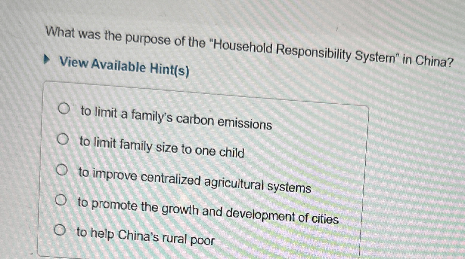 Solved What was the purpose of the "Household Responsibility | Chegg.com
