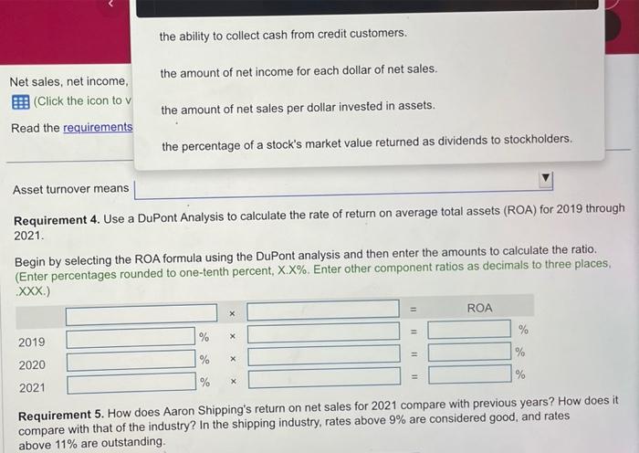 Solved Data tableRequirements 1. Calculate trend percentages | Chegg.com