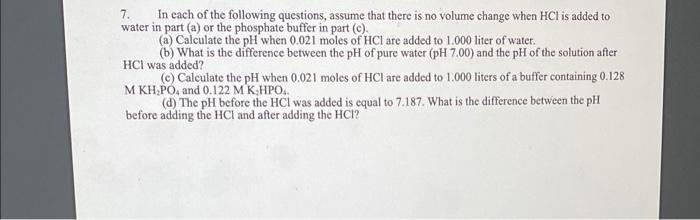 Solved 7. In each of the following questions, assume that | Chegg.com
