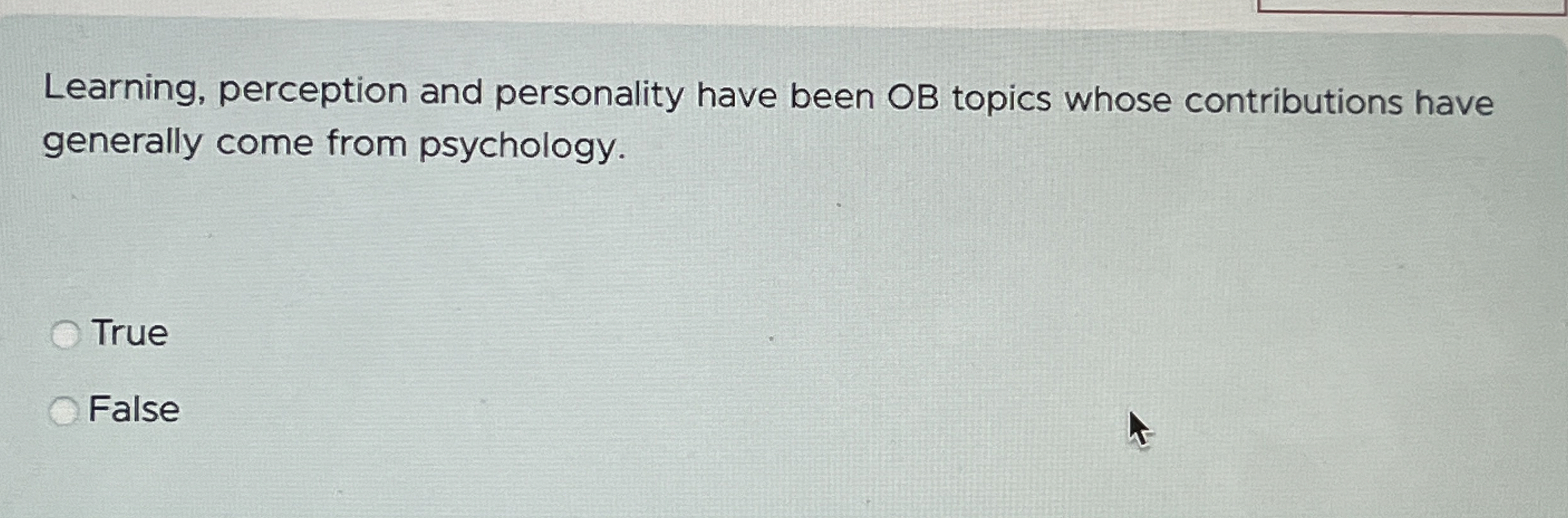 Solved Learning, perception and personality have been OB | Chegg.com