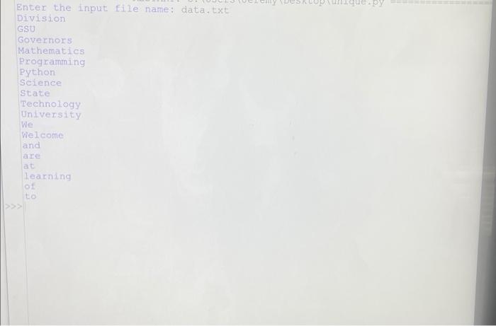 Solved write a program that inputs a text file. the program | Chegg.com
