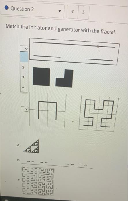 Solved Question 2 C > Match the initiator and generator with | Chegg.com