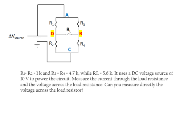 Solved R1=R2=1k ﻿and R3=R4=4.7k, ﻿while RL=5.6k. ﻿It uses a | Chegg.com