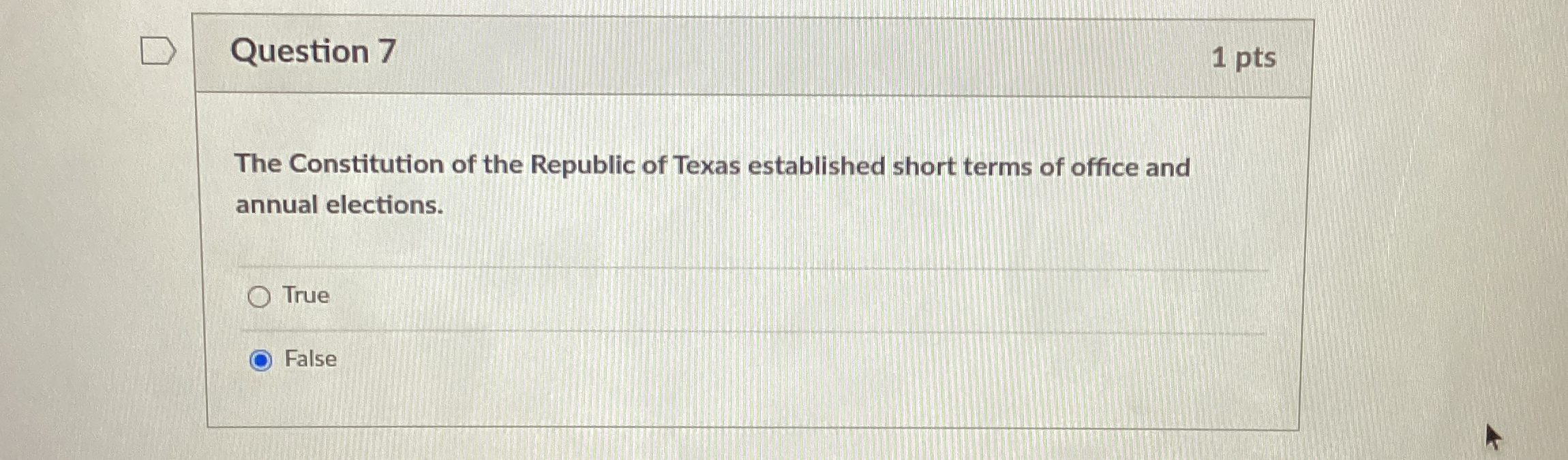 Solved Question 71 ﻿ptsThe Constitution of the Republic of | Chegg.com