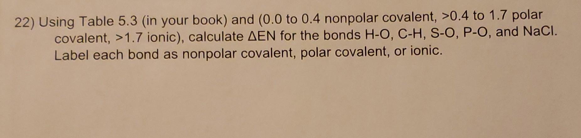 Solved 22) Using Table 5.3 (in your book) and ( 0.0 to 0.4 | Chegg.com