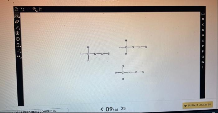 Solved Draw the Lewis structure of CH3 NCS by completing the | Chegg.com