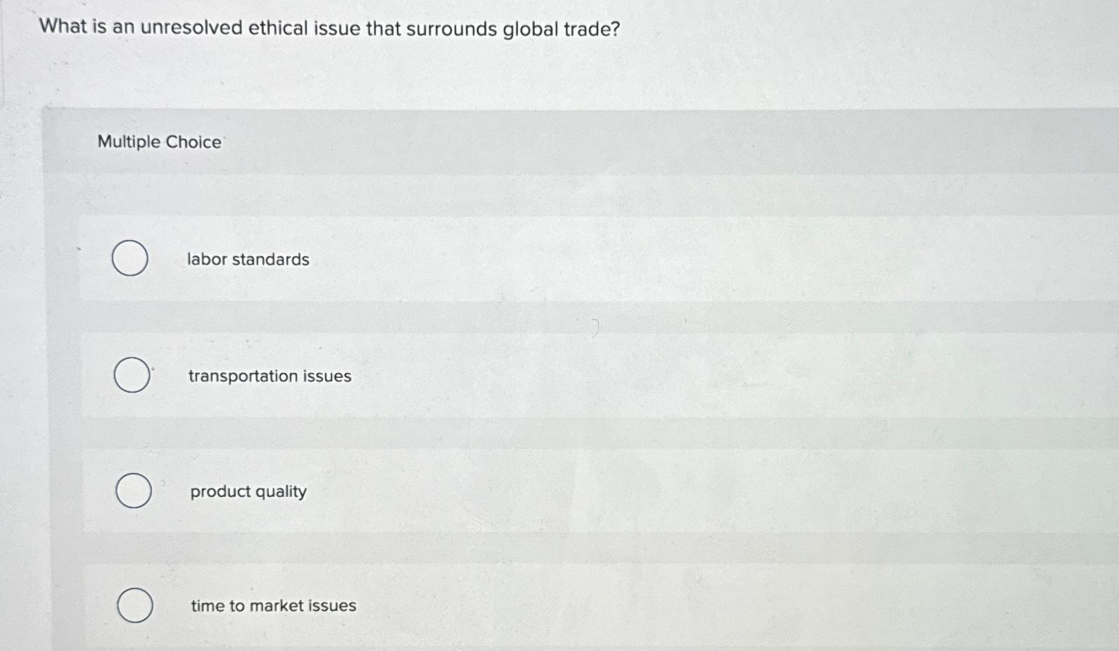 Solved What is an unresolved ethical issue that surrounds | Chegg.com