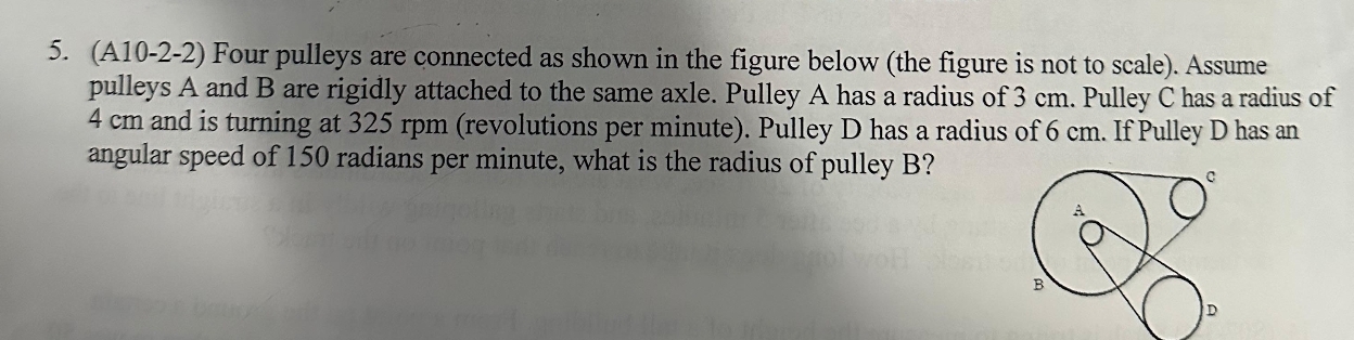 Solved (A10-2-2) ﻿Four pulleys are connected as shown in the | Chegg.com