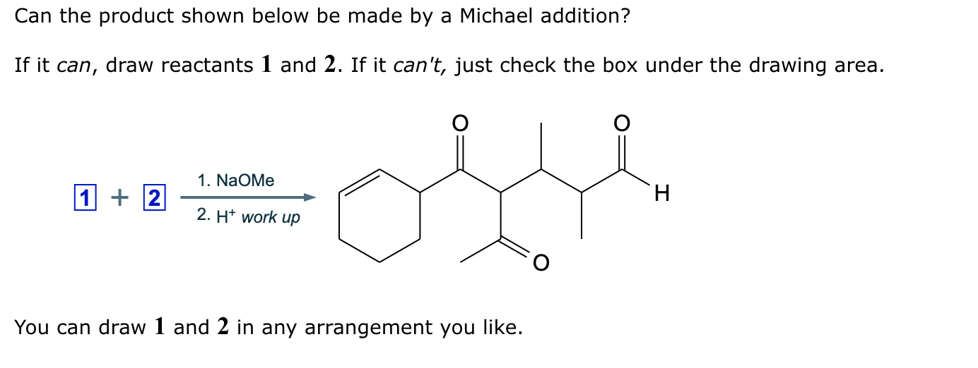 Solved Predicting the products or reactants of a Michael | Chegg.com