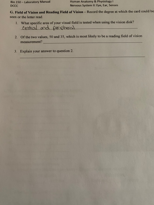 Solved Bio 150 - Laboratory Manual Human Anatomy & | Chegg.com