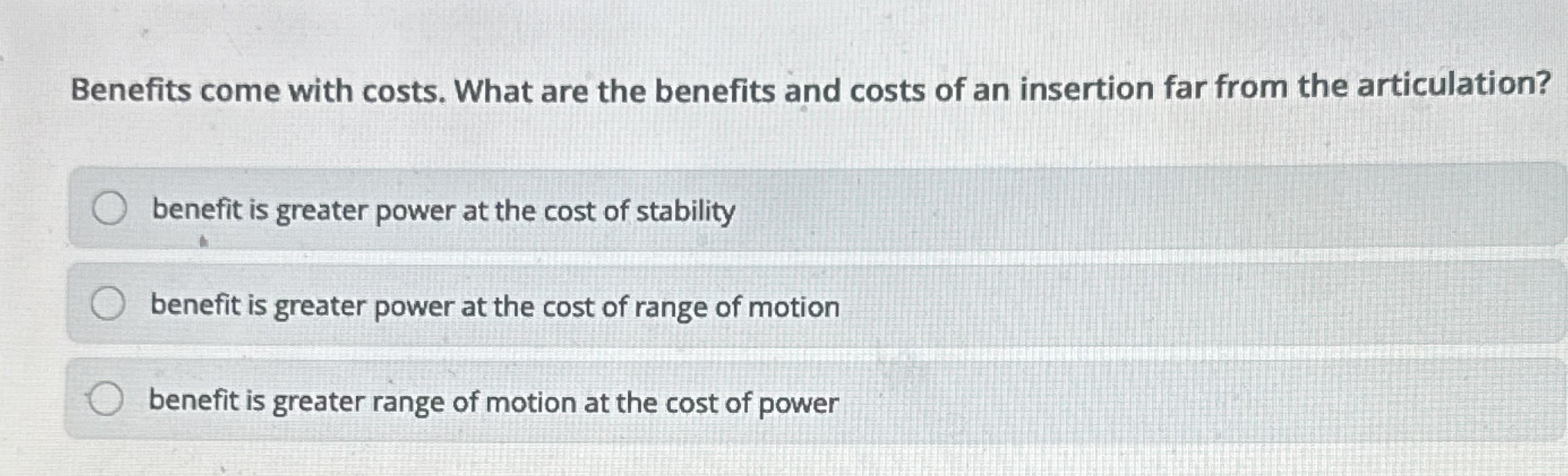 Solved Benefits come with costs. What are the benefits and | Chegg.com
