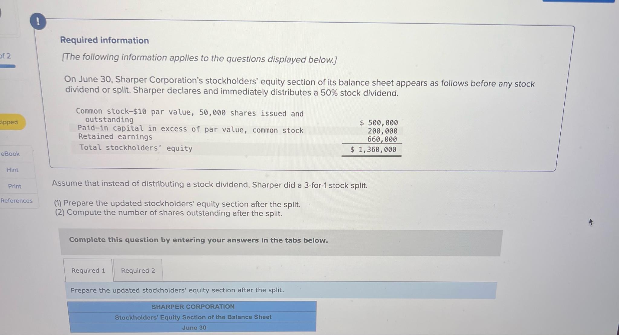 Solved !Required information[The following information | Chegg.com