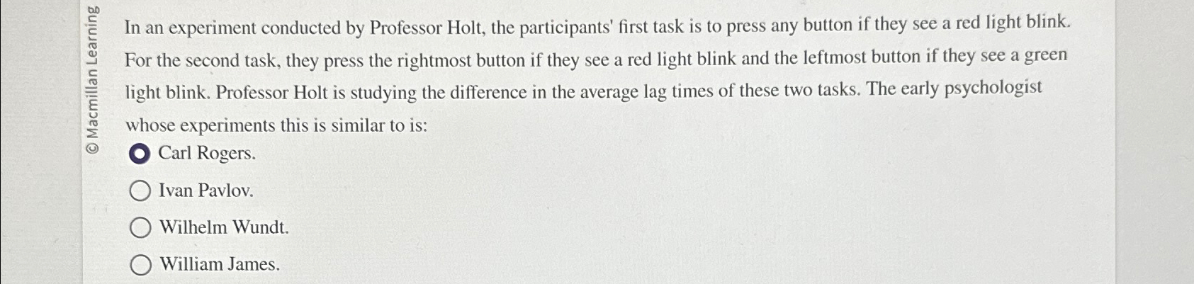 Solved In an experiment conducted by Professor Holt, the | Chegg.com