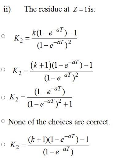 I) Find the inverse Z-transform of: z2 X (Z) = (Z | Chegg.com