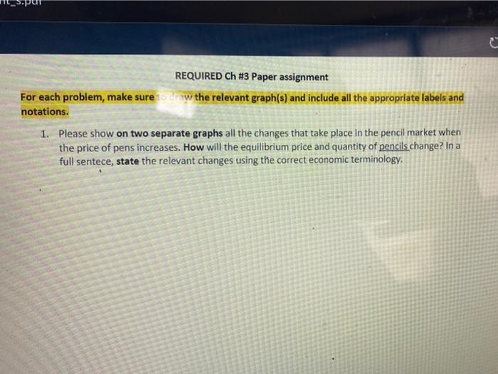Solved REQUIRED Ch #3 Paper assignment For each problem, | Chegg.com