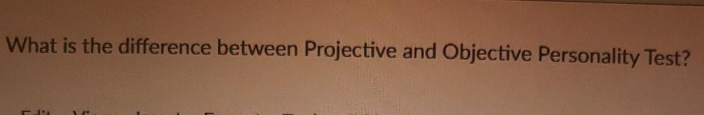 Solved What is the difference between Projective and | Chegg.com