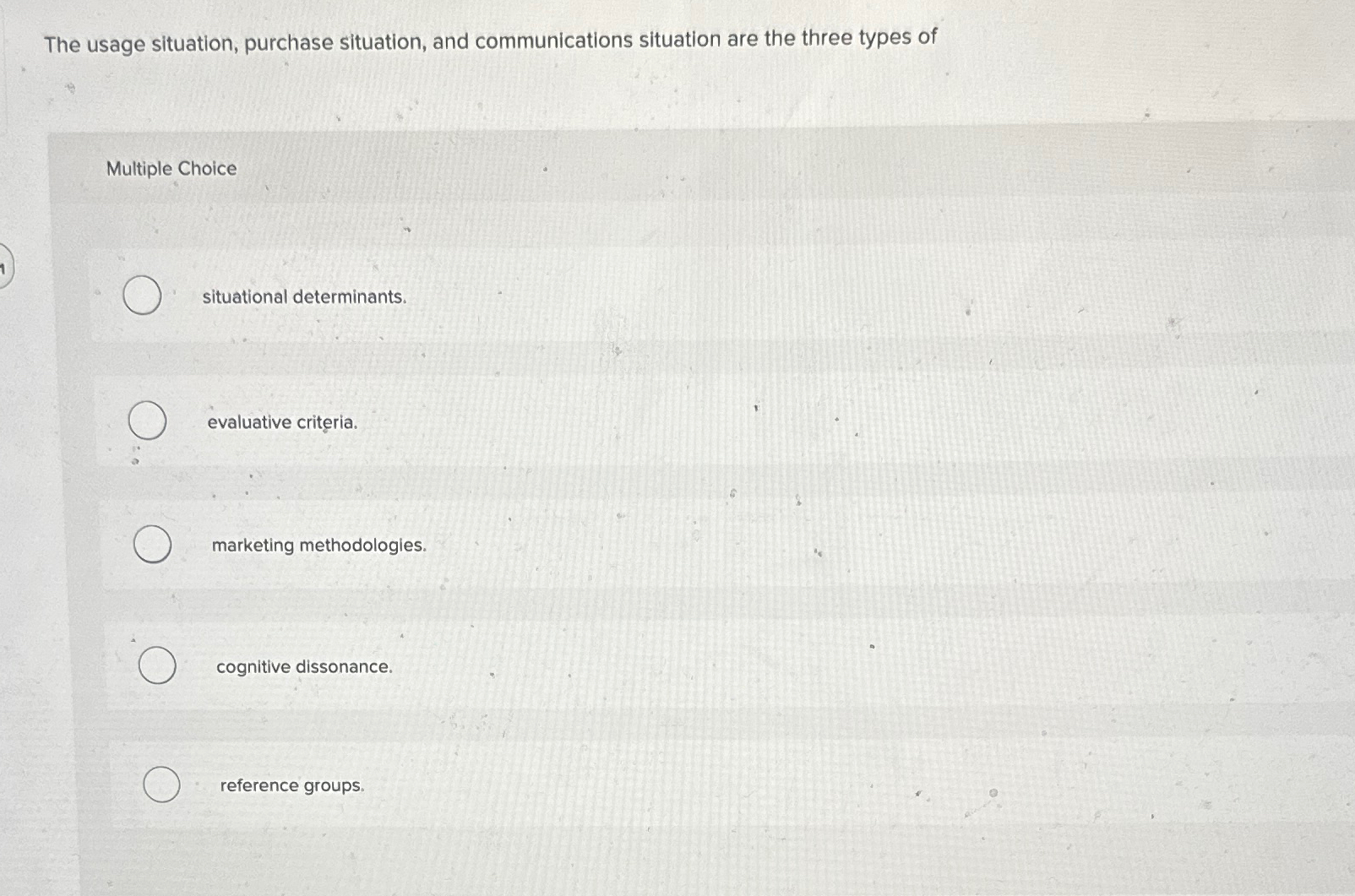 Solved The usage situation, purchase situation, and | Chegg.com