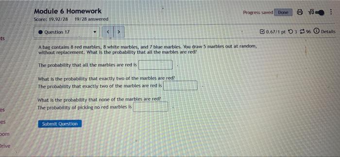Solved Module 6 Homework Score: 19.92/28 19/28 answered | Chegg.com