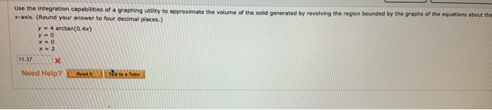 Solved Use the integration capabilities of a graphing | Chegg.com