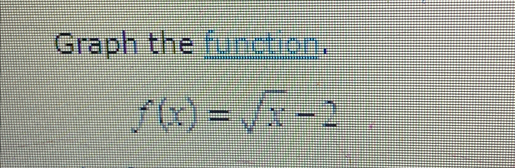 Solved Graph the Functionf(x)=x2-2 | Chegg.com
