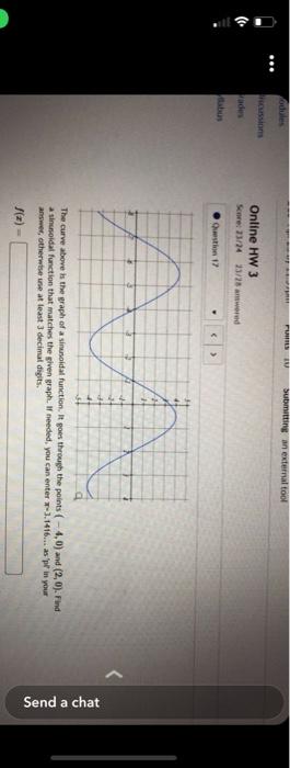 Solved odules US submitting an external tool som Online HW 3 | Chegg.com