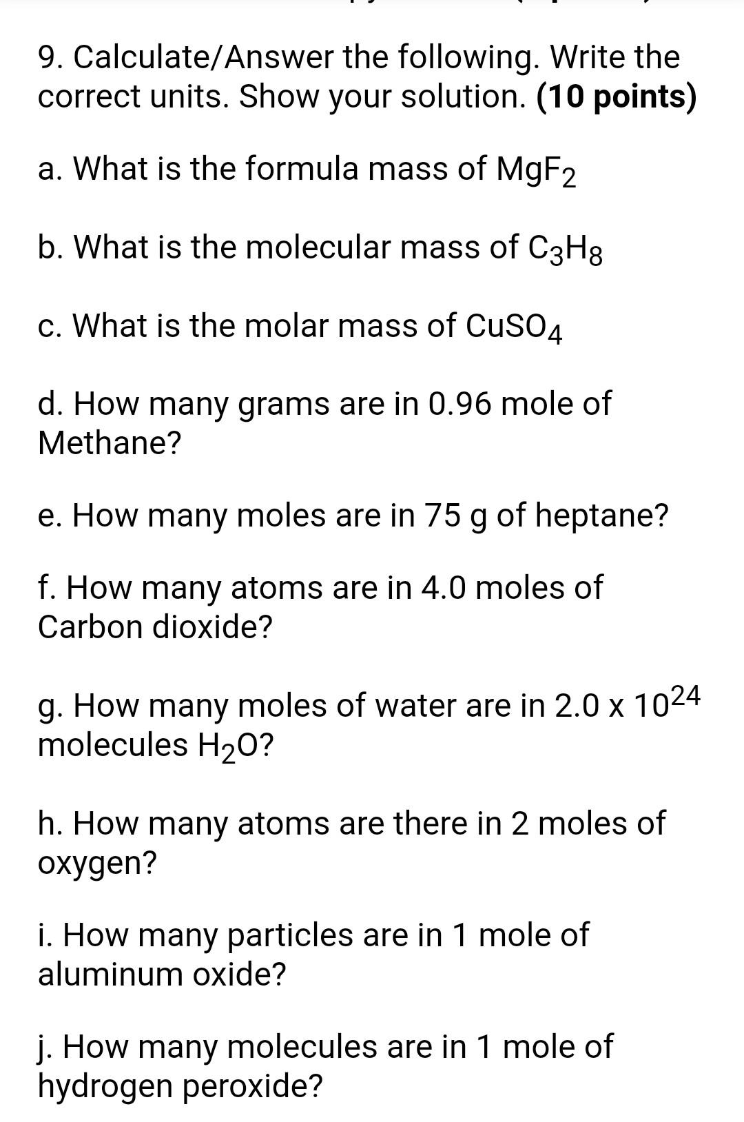 Solved ANSWER THE FOLLOWING PROBLEMS INDIVIDUALLY. UPLOAD | Chegg.com
