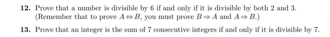 12 Prove That A Number Is Divisible By 6 If And Only
