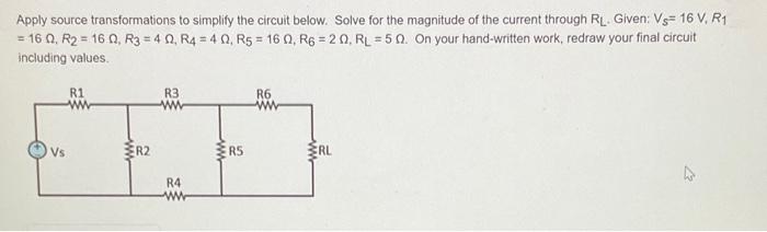 Solved Apply Source Transformations To Simplify The Circuit