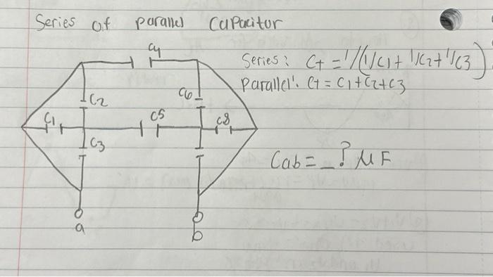 Solved Series of parallel capacitor :s: | Chegg.com