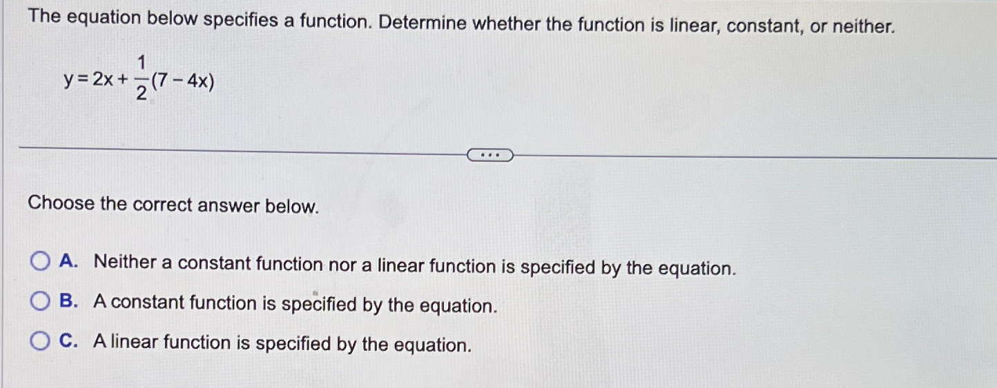 Solved The equation below specifies a function. Determine | Chegg.com