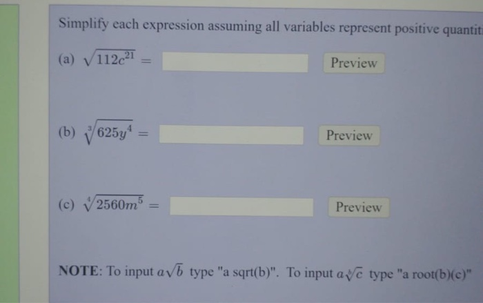 Solved Simplify each expression assuming all variables | Chegg.com