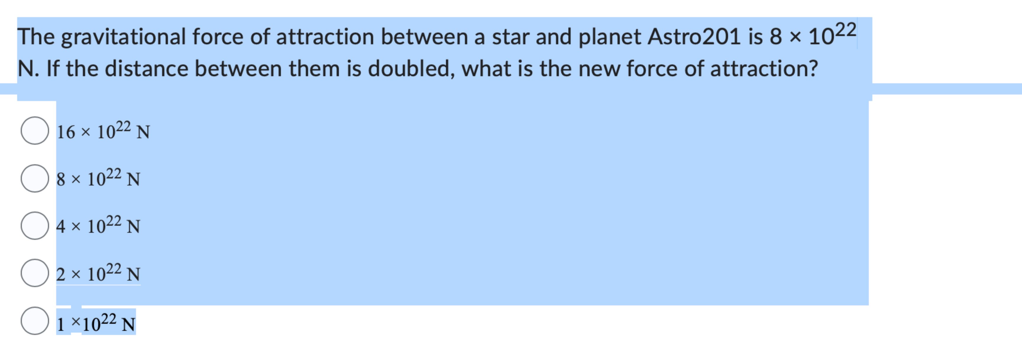 Solved The gravitational force of attraction between a star | Chegg.com